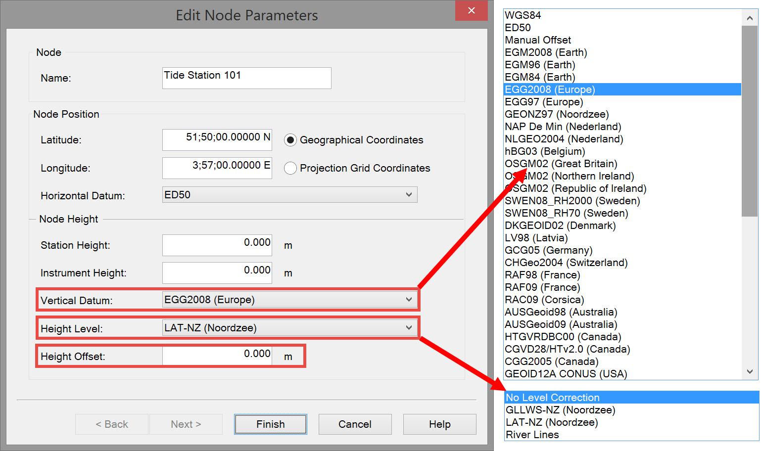 How-to Height - Tide and RTK