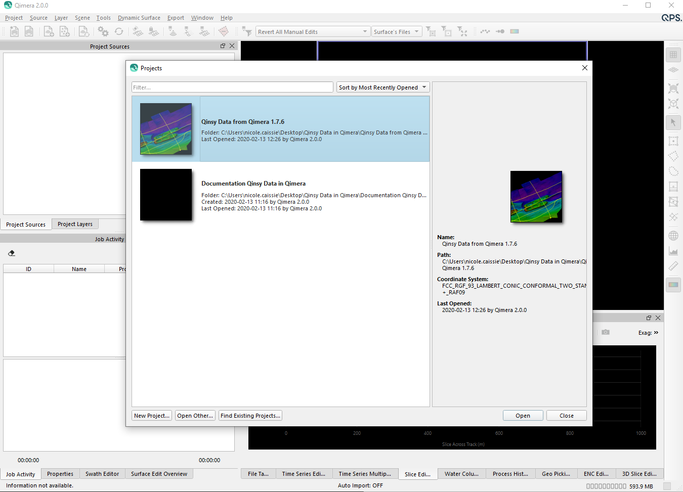 How-to Work with Qinsy Data