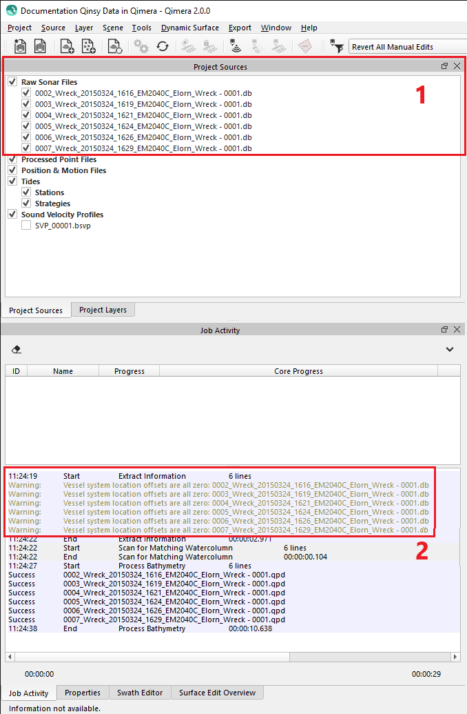 How-to Work with Qinsy Data