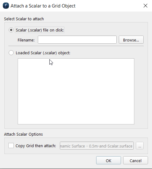Fledermaus Attach Scalar Dialog