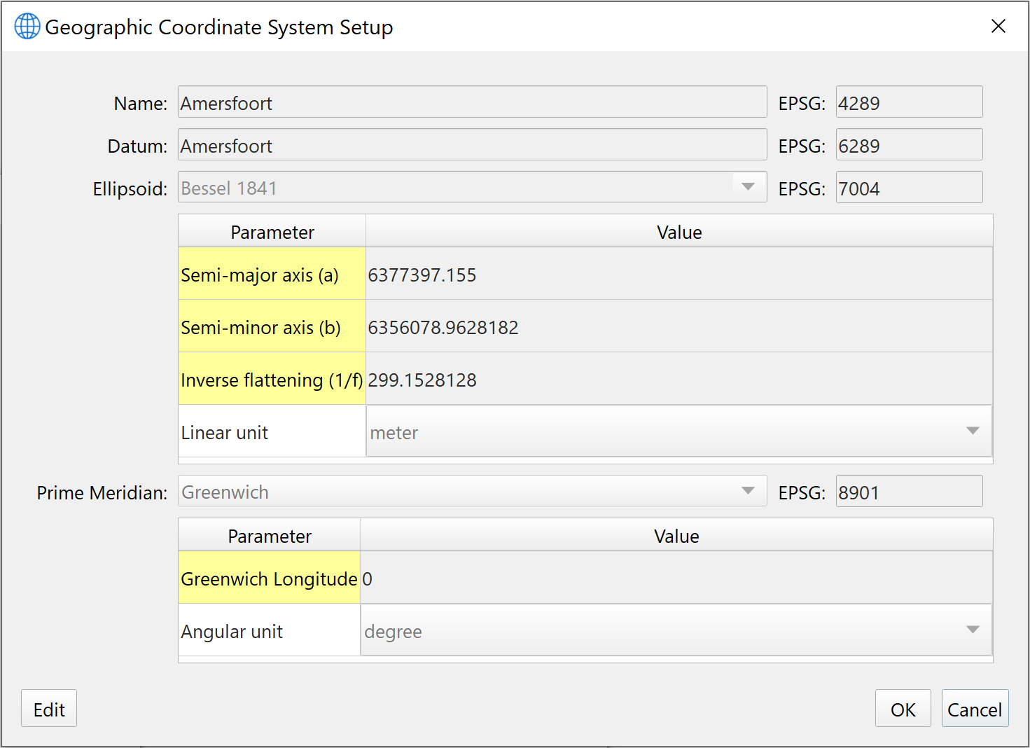 Geographic Coordinate System Setup Geographic Coordinate System Setup